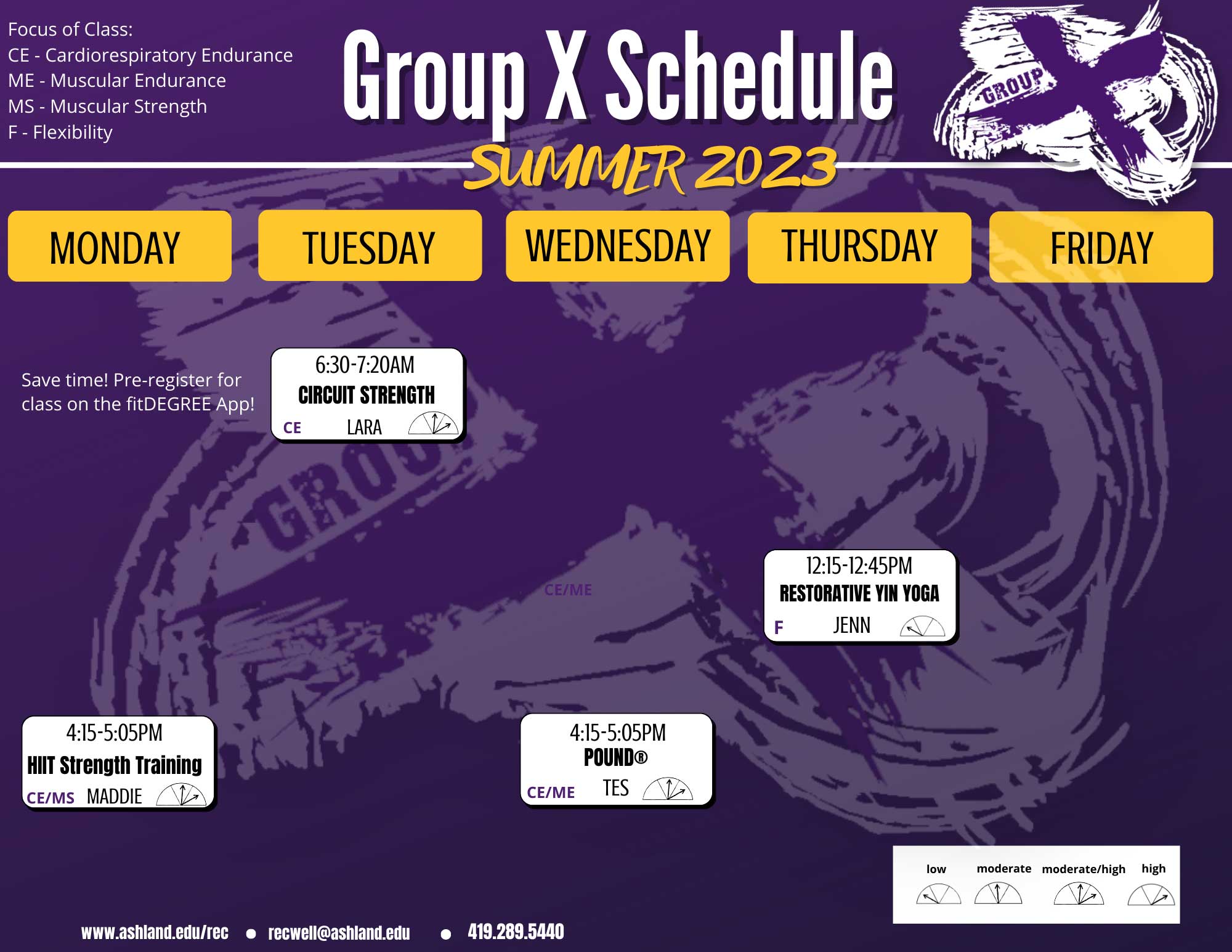 Fitness Classes, Programs and Special Events | Ashland